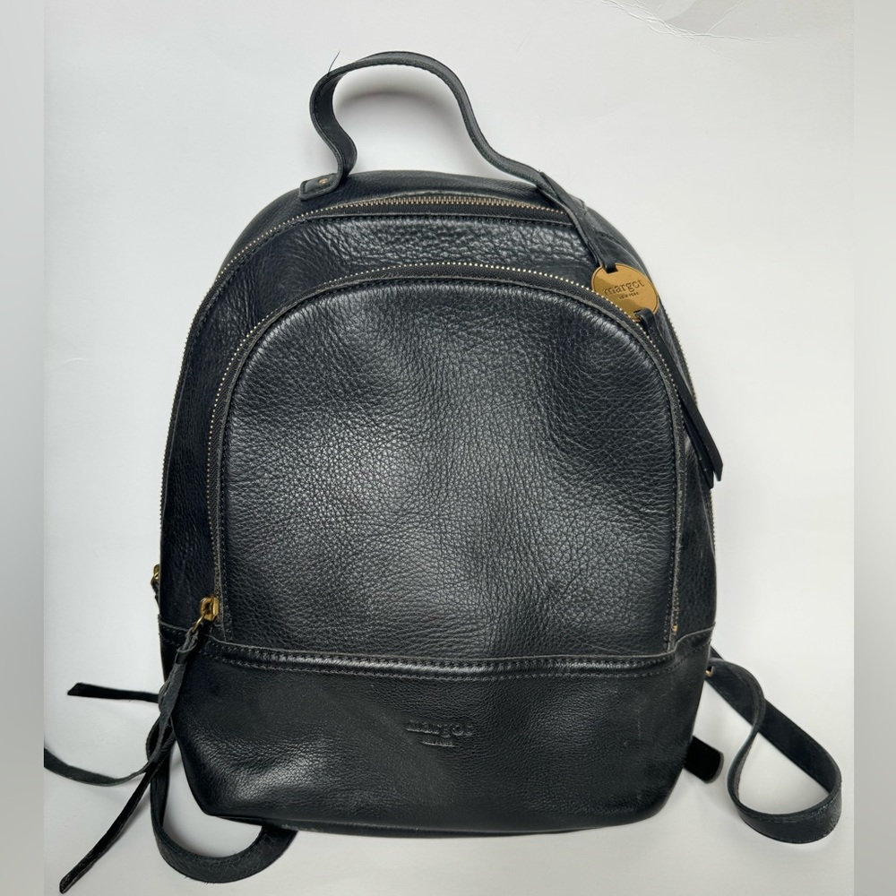 Margot Kimmie Black Leather Backpack - Gem